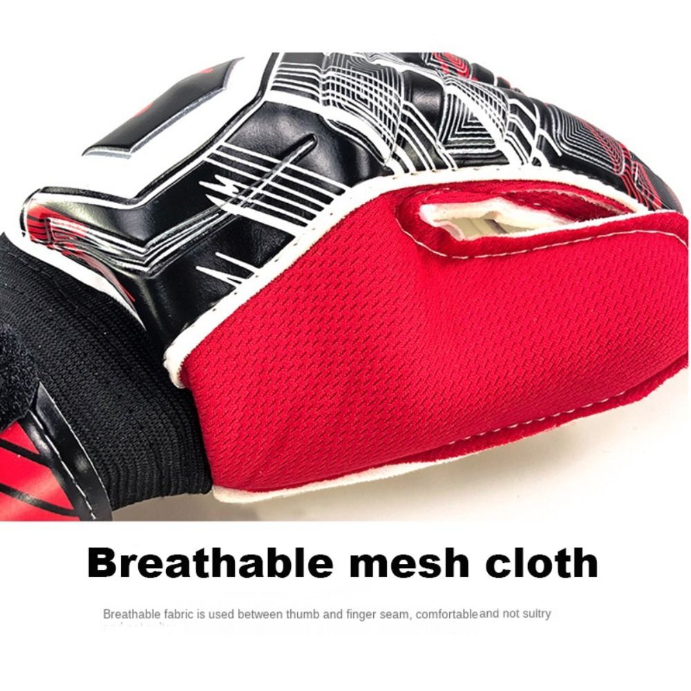 Finger Protection Football Gloves Latex Soccer Goalie Goalkeeper Gloves ...