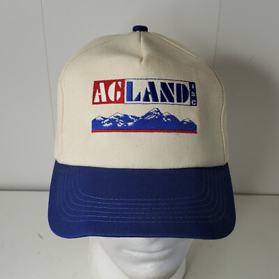 VTG AG land Inc Embroidered Logo Agricultural Snapback Hat Baseball Cap ...
