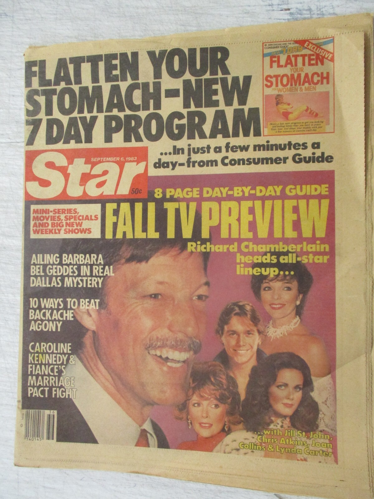 STAR TABLOID MAGAZINE SEPT 6 1983 RICHARD CHAMBERLAIN BARBARA BEL ...