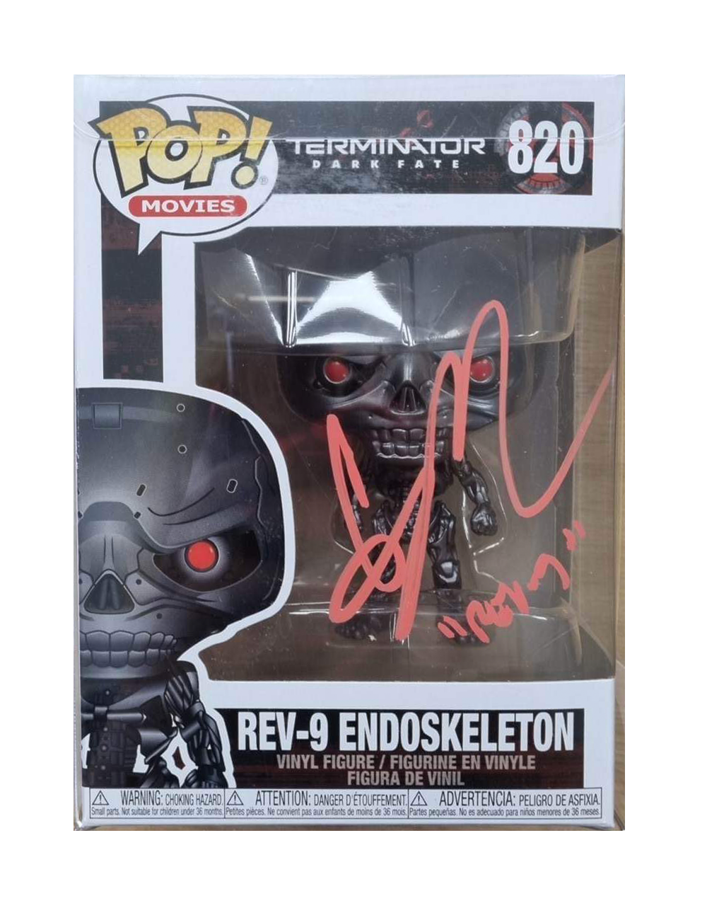 Terminator Rev-9 Endoskeleton Funko Pop #820 signed by Gabriel Luna ...