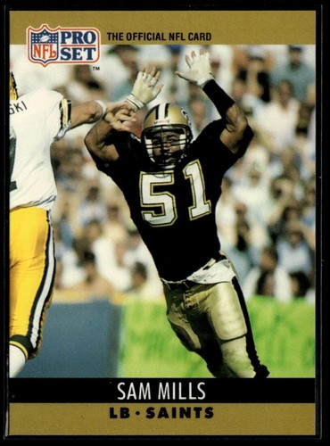 1990 Pro Set Sam Mills New Orleans Saints #217 | eBay
