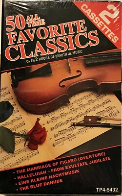 50 Favorite Classics 2-Cassette Set Classical Music Label Over 2 Hours ...