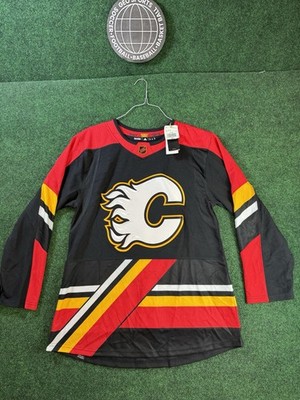 Adidas Authentic Calgary Flames Reverse Retro 2.0 NHL Jersey Sz 46 ...