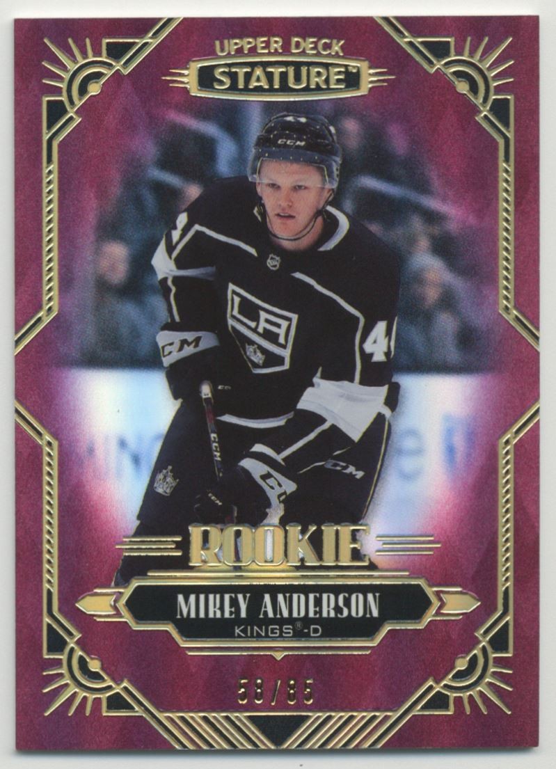 2020-21 Upper Deck Stature - Rookies Mikey Anderson #166 Red /85 (RC ...