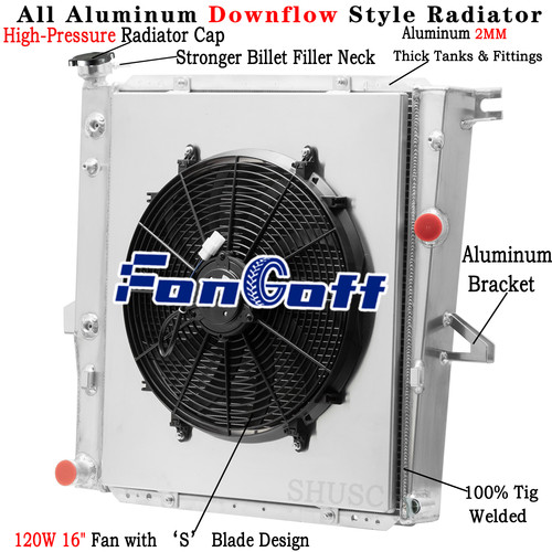 4 Row Radiator+Shroud Fan For Ford Ranger Pickup Explorer Mazda B4000 ...