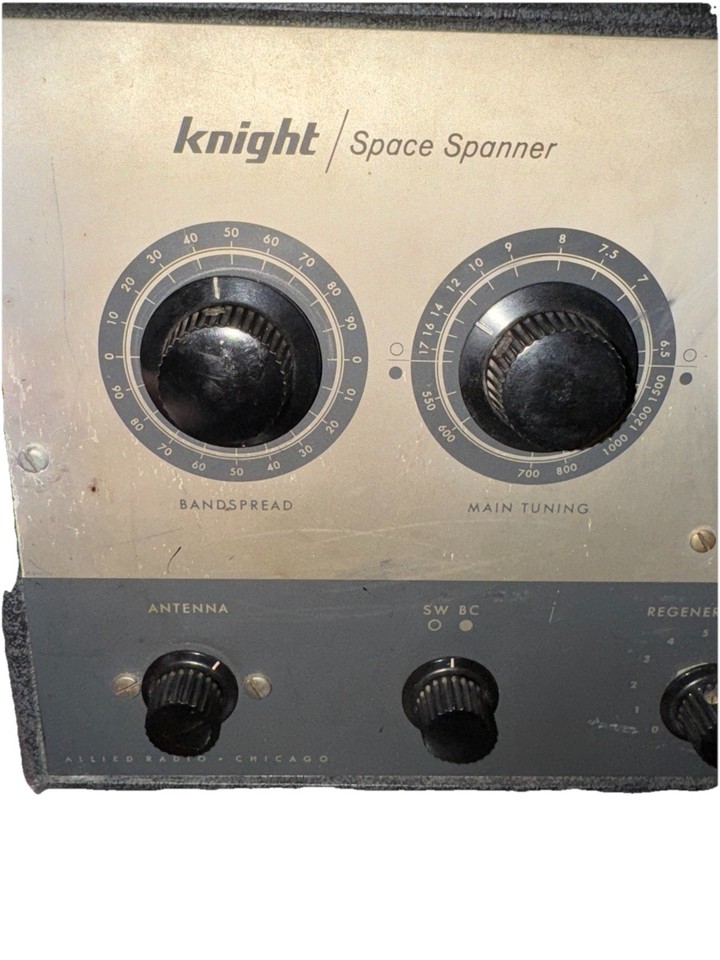 Vintage Knight Space Spanner Shortwave Radio Receiver - Allied Radio ...