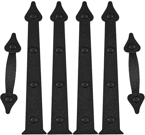 Magnetic Garage Door Decorative Hardware Faux Hinges Handles Hardware ...
