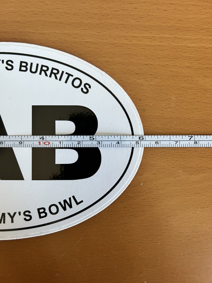 Flaming Amy’s Burrito sticker decal - 6” | eBay
