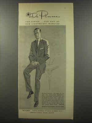 1956 De Pinna Oxxford Clothes Suit Advertisement - For spring | eBay