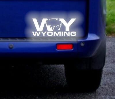 Wyoming WY USA State Reflective Sticker Decal | eBay