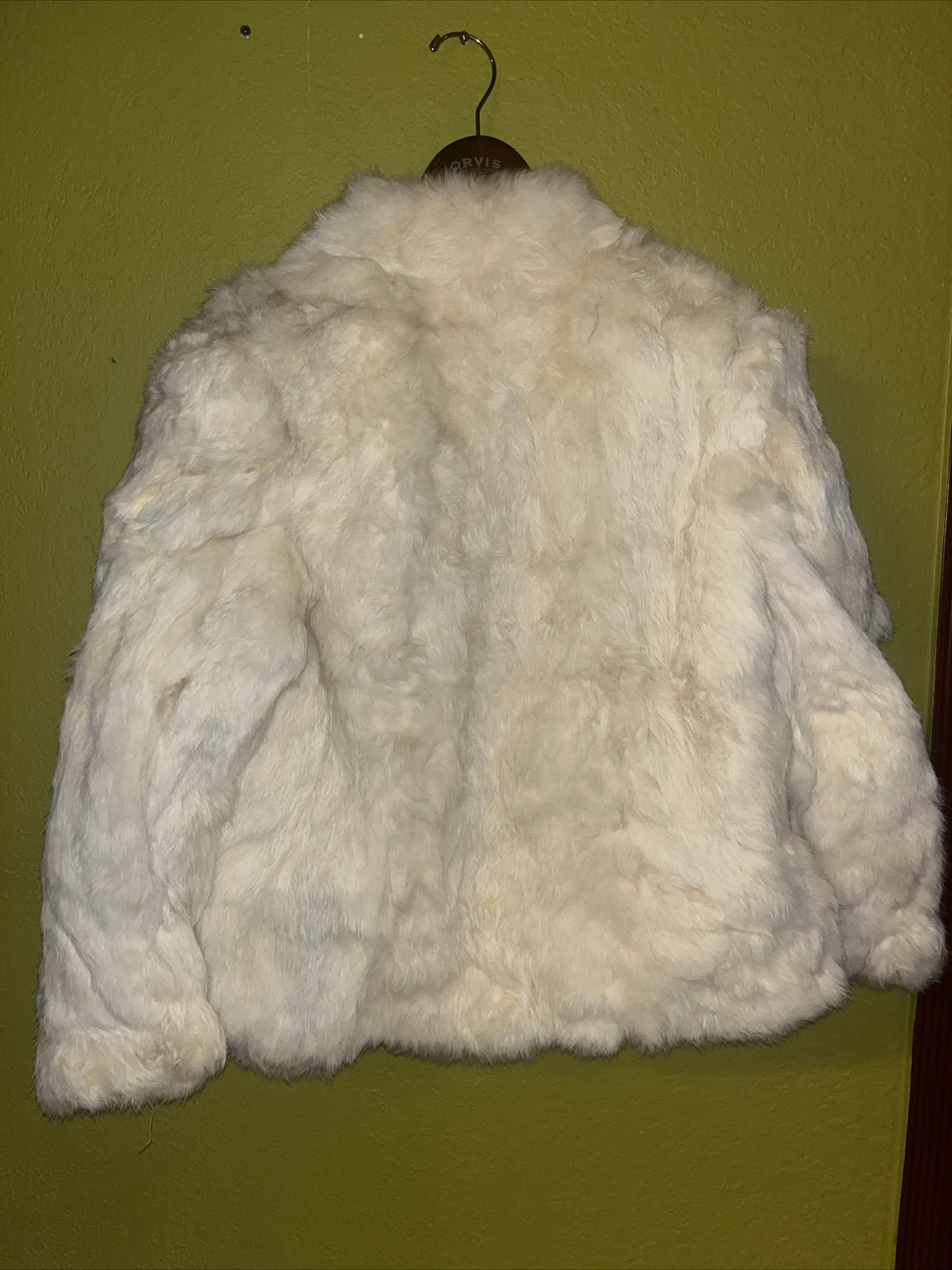 Vintage White Rabbit Fur Coat - Gem