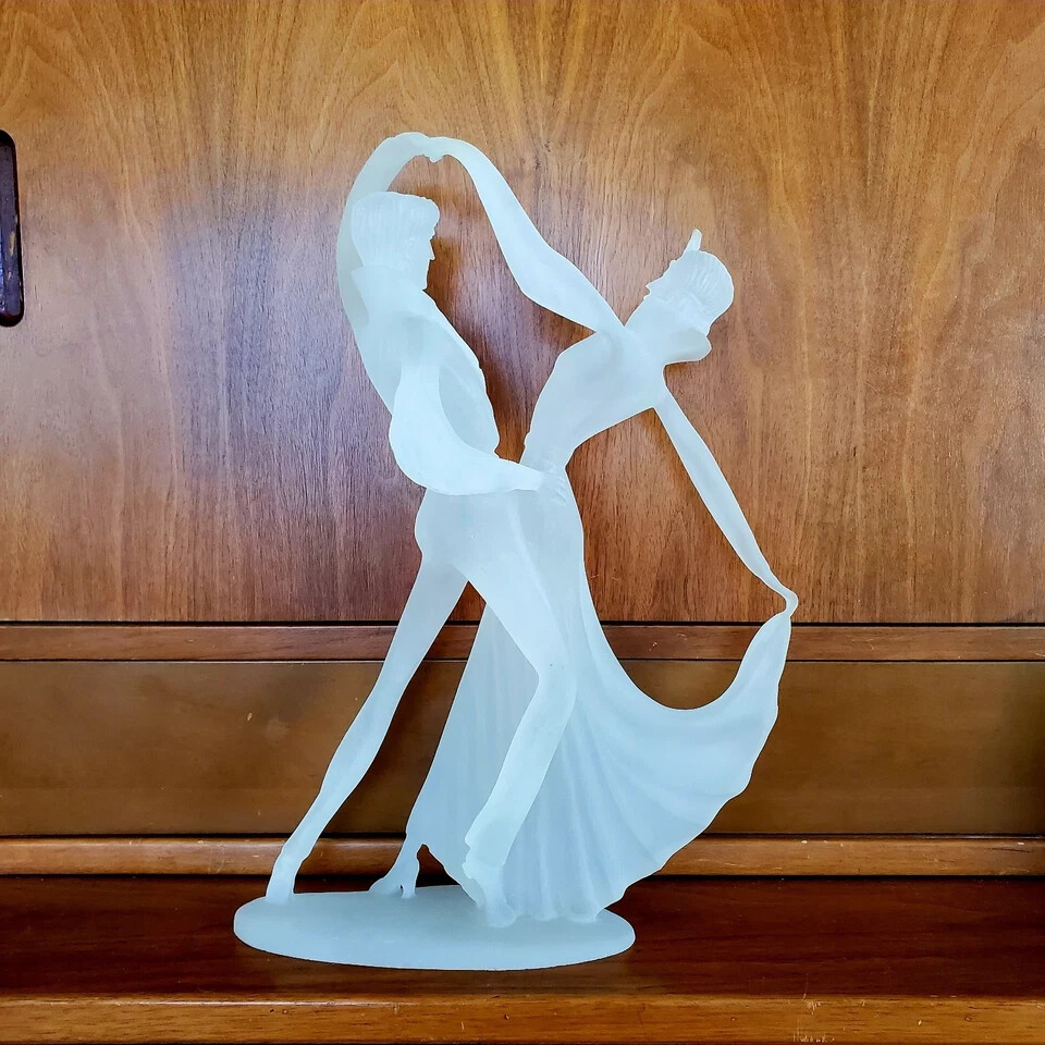 Sculpture Lucite Acrylic Dancing Couple. Or Make Offer Please Read | eBay
