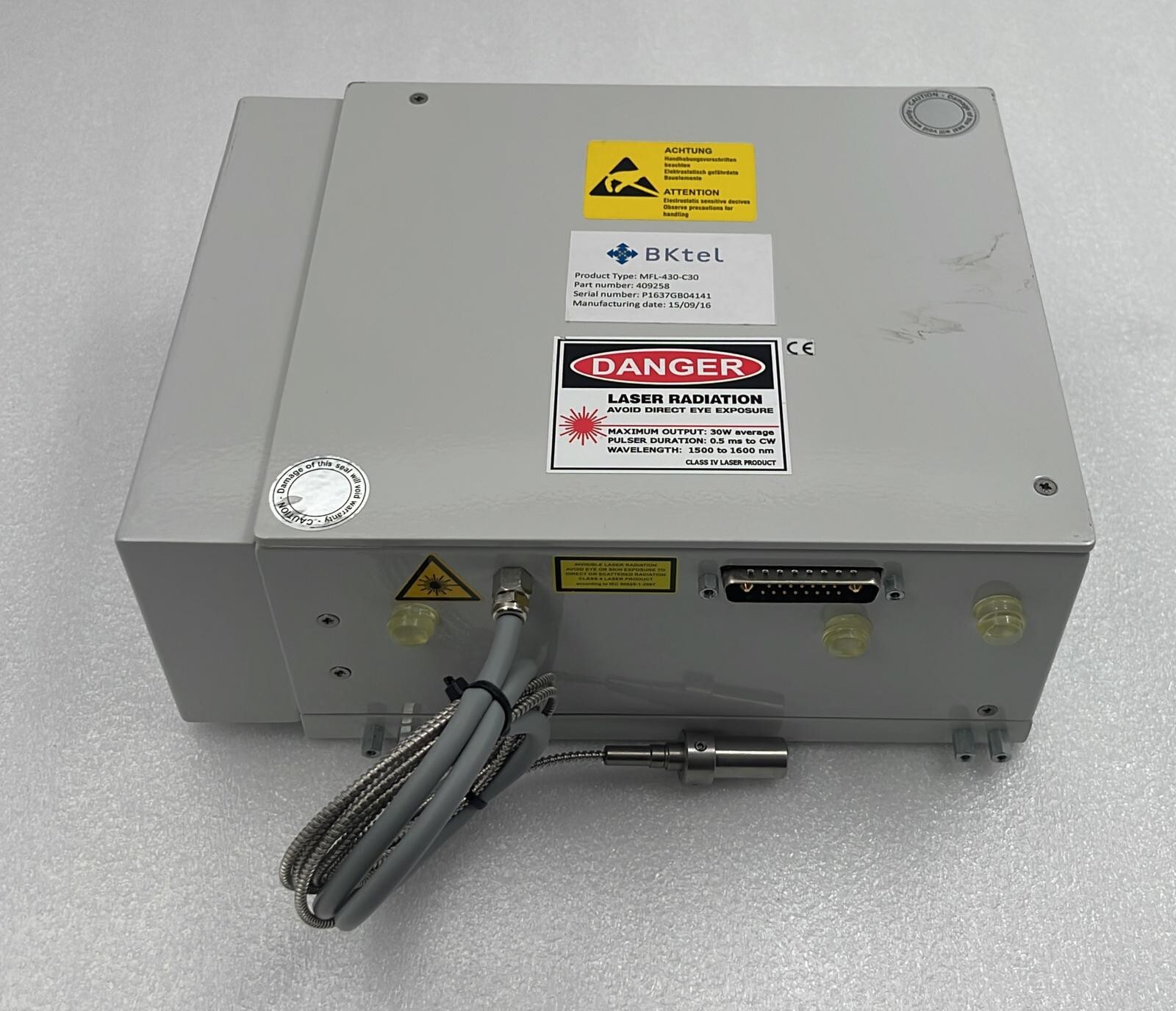 BKtel MFL-430-C30 Fiber Laser And Amplifier 409258 | eBay