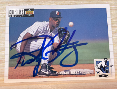 Ricky Gutierrez Autographed Signed 1994 Collector's Choice #119 Card ...