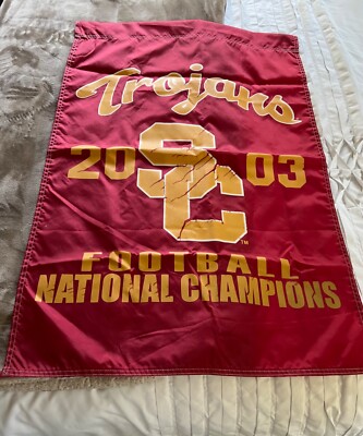 USC California Trojans 38”x26” Vintage Banner Flag Wincraft Indoor ...