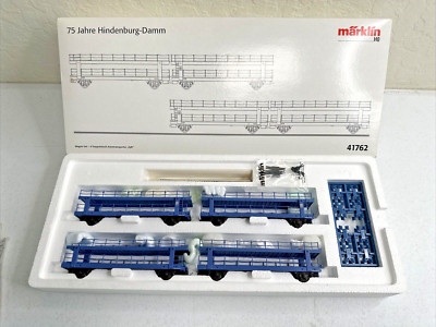 Märklin HO 41762 Four Car Set "Sylt" Bilevel Auto Transport Cars HO ...