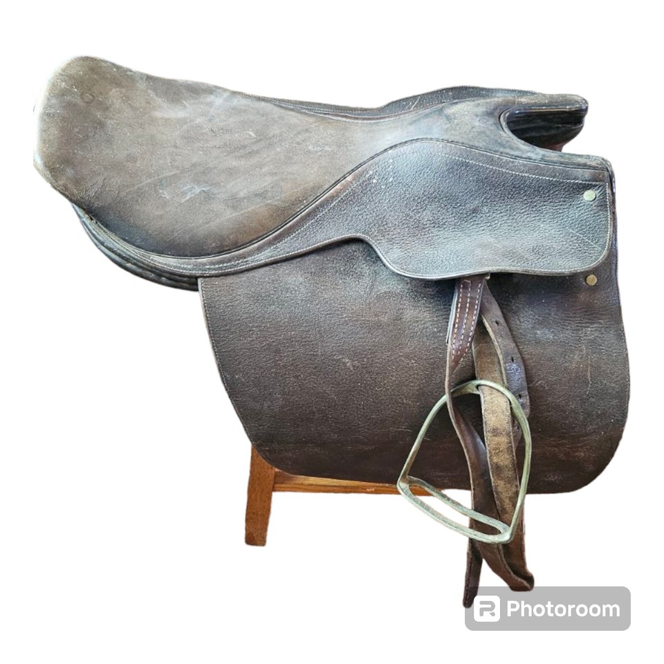 Vintage Cutback Leather Saddle | eBay