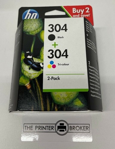 HP 304 2-pack Black/Tri-colour Original Ink Cartridges Combo pack ...
