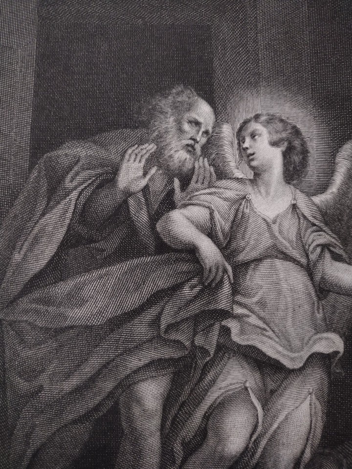 St. Peter Freed Prison Angel Original Antique Albani Trasmundi | eBay