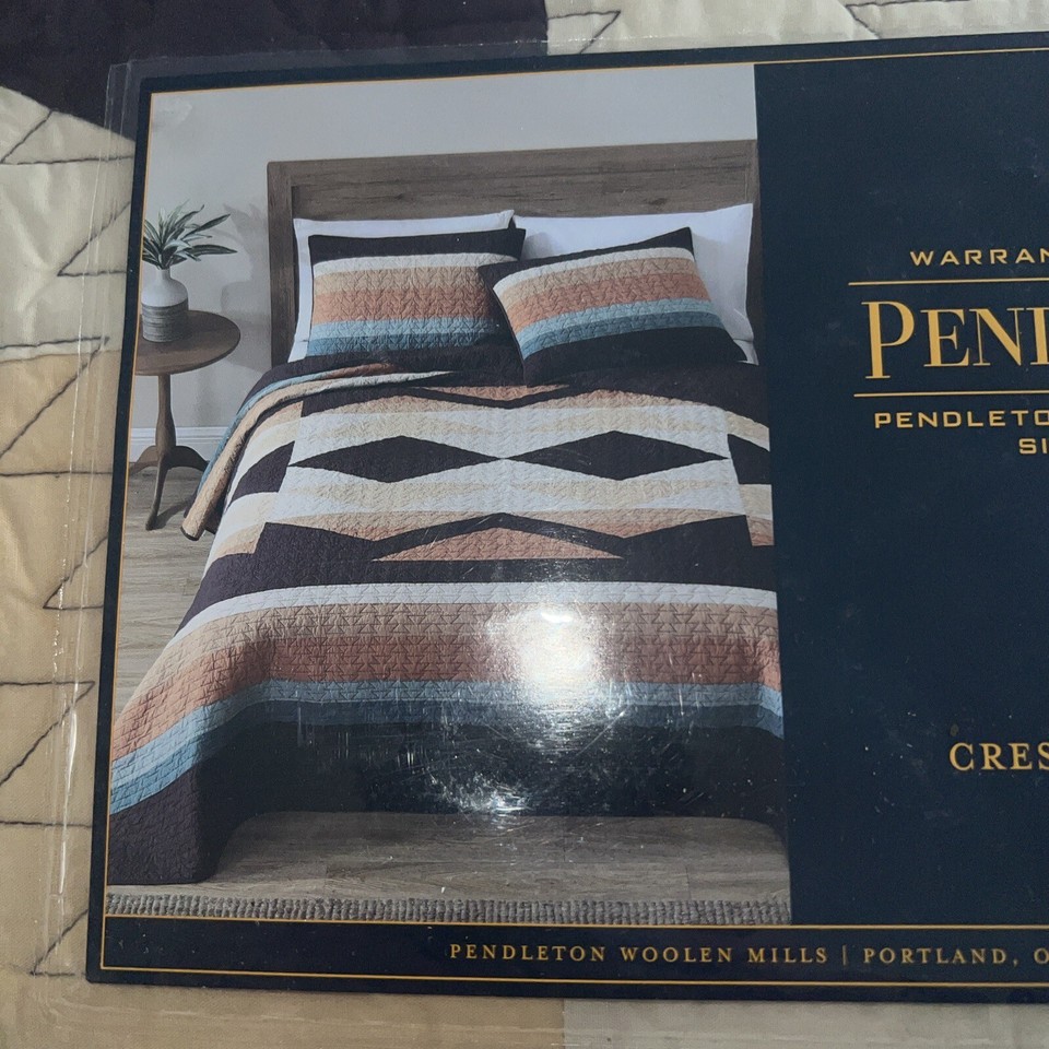 Pendleton King Quilt Set Crescent Butte Cotton New | eBay