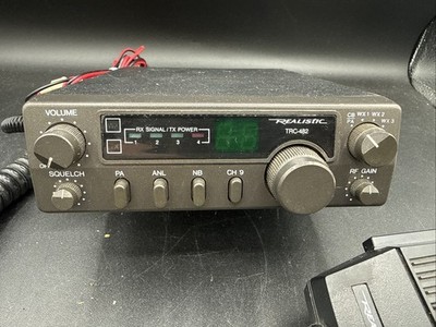 Realistic TRC 482 2 WAY CB Radio - 40 Channel W/ Weather Band, PA MOD ...