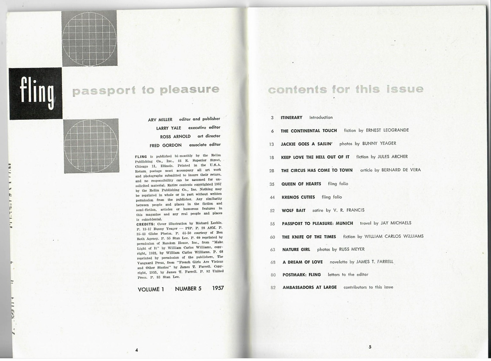 FLING Men's Magazine #5 Jackie Miller, Rita Richards, Donalda Jordan ...