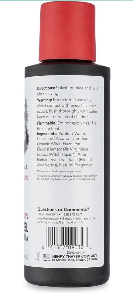 Thayers Aftershave Lotion Gentlemen Witch Hazel 4oz Pack Of 2 New Fast ...