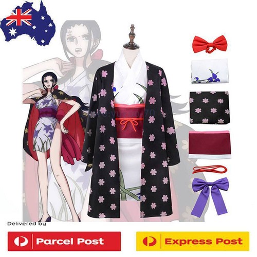 One Piece Nico Robin Wano Country Cosplay Full Set Costume Halloween ...