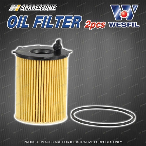 2 x Wesfil Oil Filters for Mini Cooper R56 1.6L D 4Cyl DOHC 16V Turbo ...