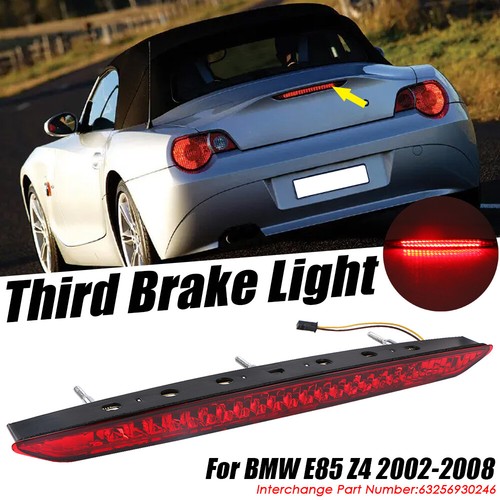 For BMW Z4 E85 03-08 Red Lens Third High Brake Stop Rear Tail Light ...