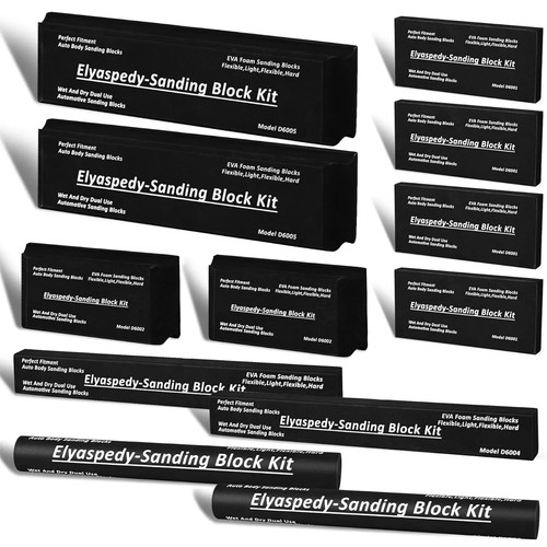 Sanding Block Kit 12 PC - Auto Body kit,Automotive Black | eBay