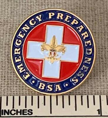 NOS EMERGENCY PREPAREDNESS Boy Scout PIN BSA Hat Uniform Sash Camp ...