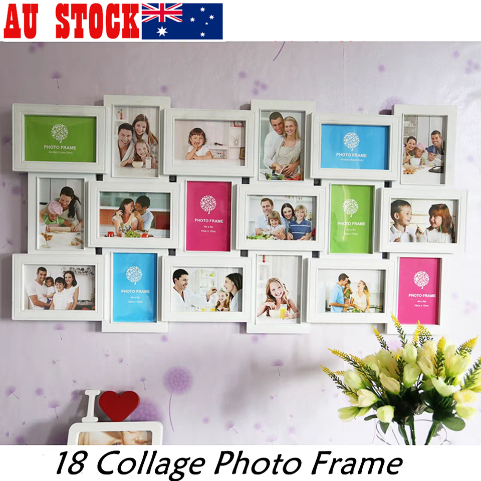 Large 18 Photos Multi Picture Wall Frame Memories Collage Aperture ...