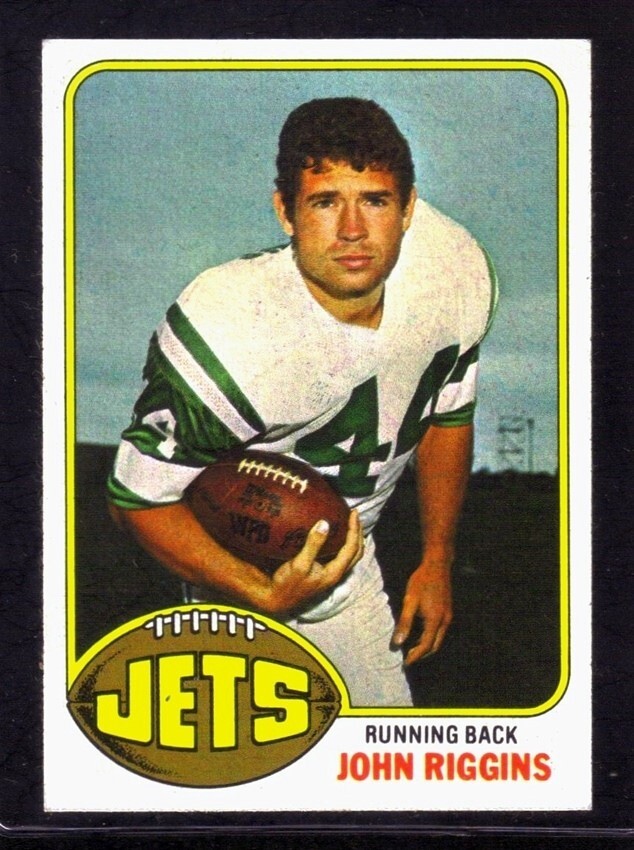 1976 Topps #305 John Riggins NEW YORK JETS ~ NM | eBay