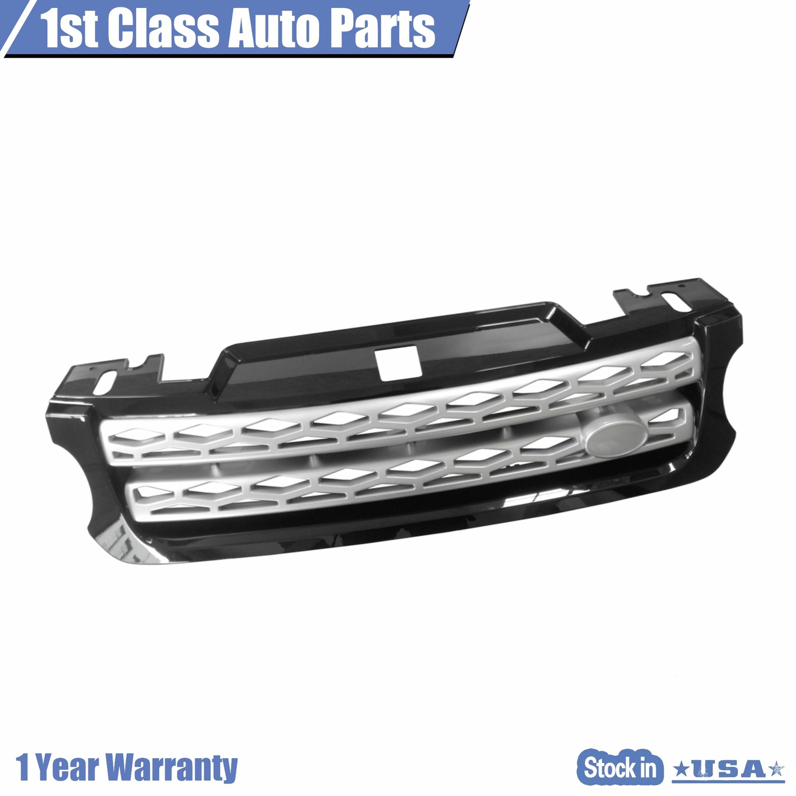 Black & Silver Mesh Center Grille Fit 14-17 Range Rover Sport LR054766 ...