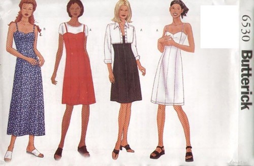 V🧵 6530 PATRON BUTTERICK VINTAGE ROBE A BRETELLE VESTE COURTE 40 AU 44 ...