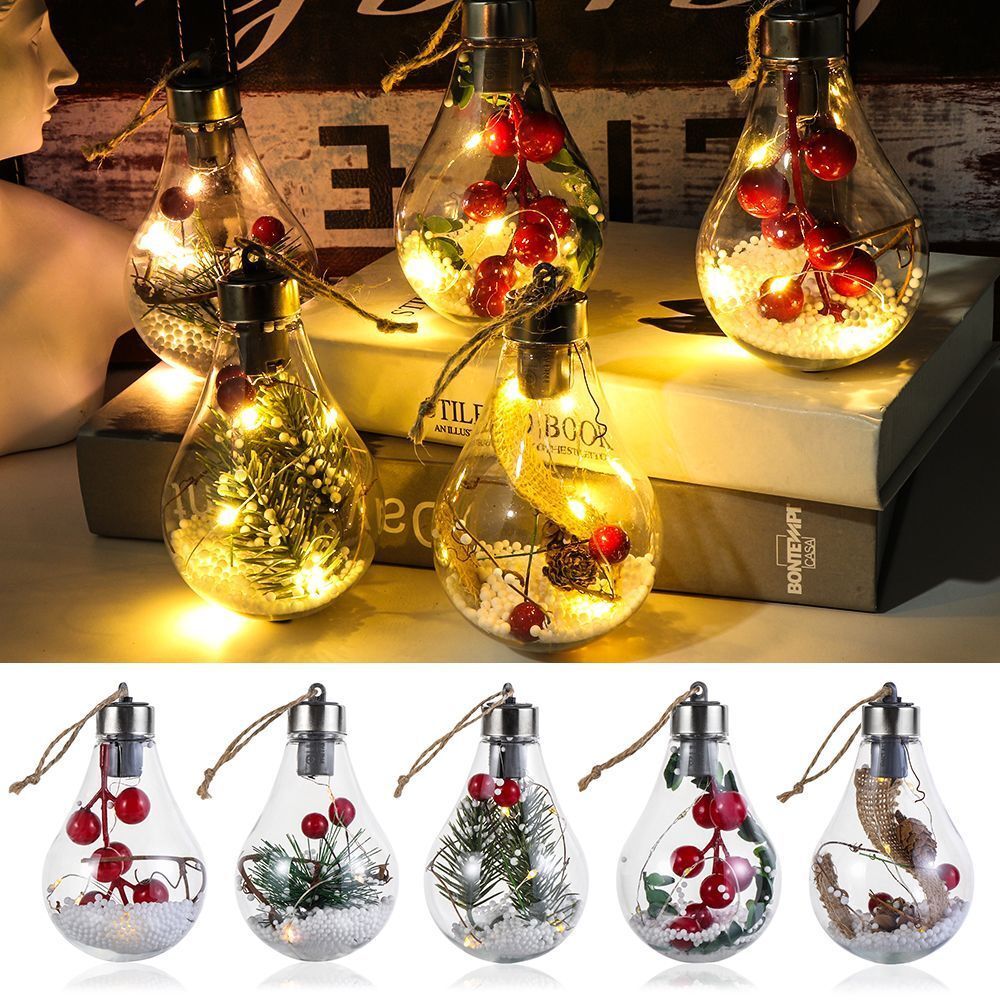 Decor Xmas Tree Decorations LED Ball Lights Baubles Christmas Light ...