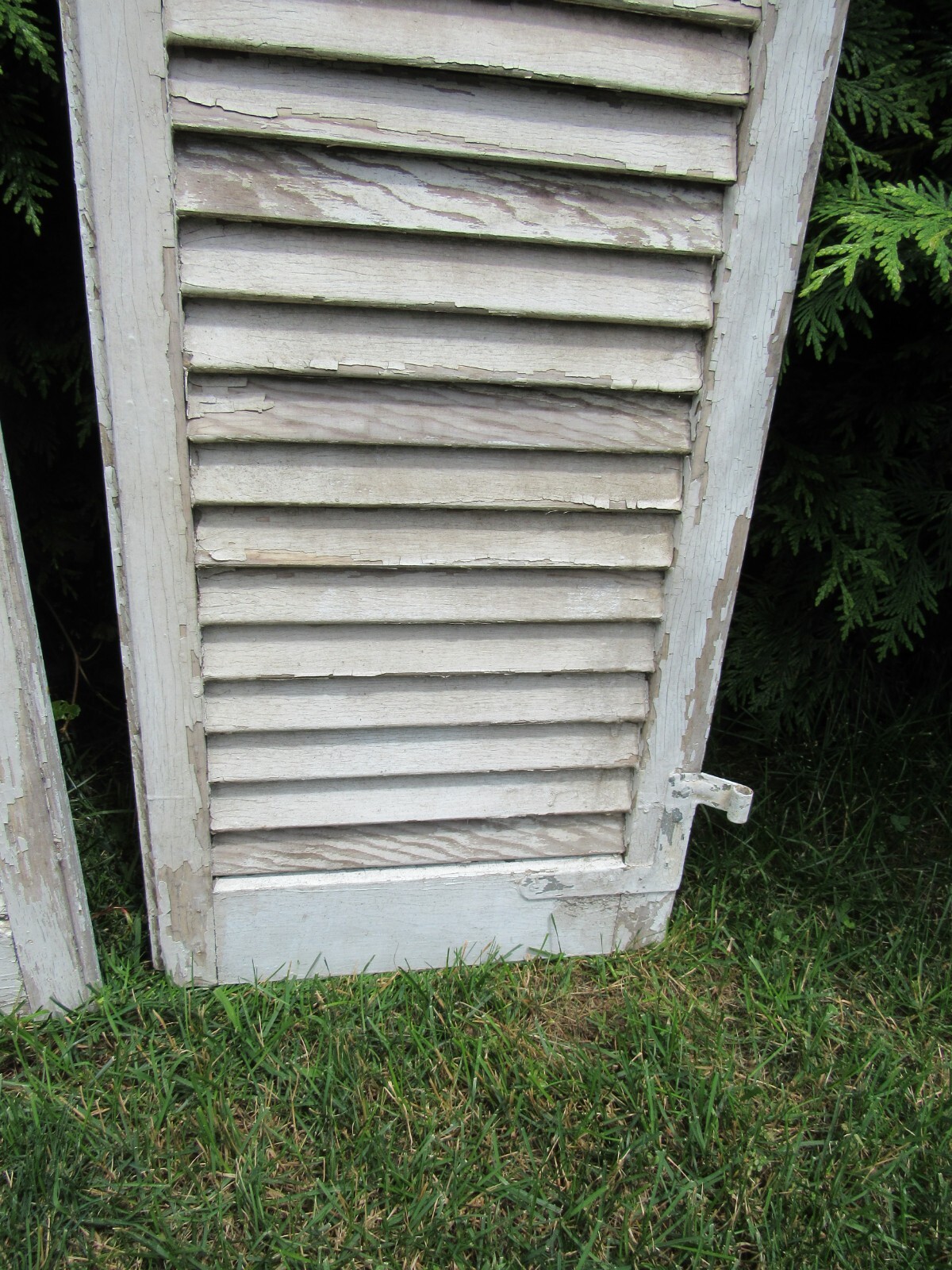 Antique Pair Equestrian Horse Stable Window Shutters Saloon Louver ...