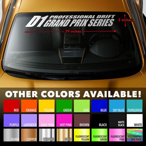 D1 Grand Prix Series Drift Windshield Banner Vinyl Decal Sticker 39" x ...
