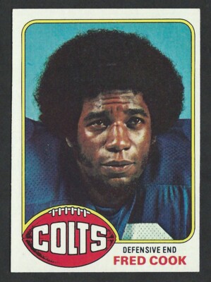 1976 TOPPS #503 FRED COOK Baltimore Colts ROOKIE University of Southern ...