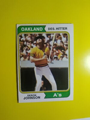 1974 Topps Baseball Card #312 Deron Johnson Oakland A's Vg Oc Read ...