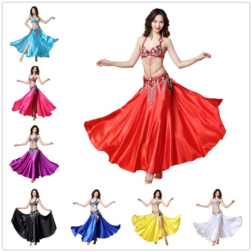 Belly dance dress suit sexy blouse hip scarf neck hanging bra double ...