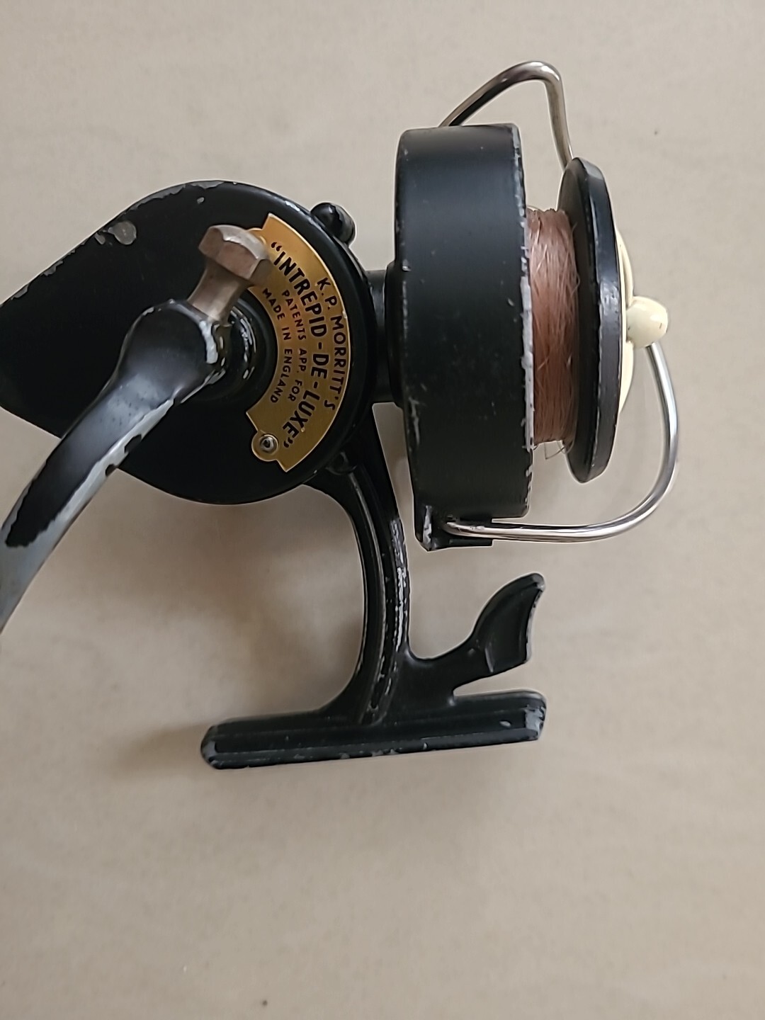 Vintage Fishing Reel KP Morritts Intrepid De-luxe Spinning Reel Boxed ...