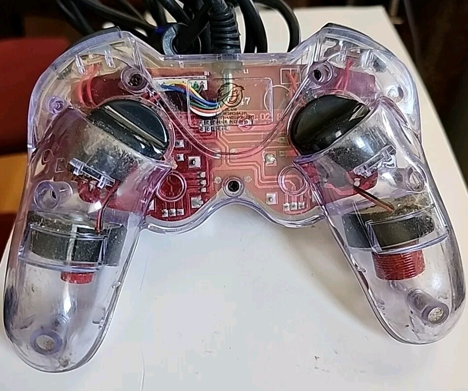 Pelican Afterglow Clear Lighted Wired Controller PS2 PL-659 | eBay