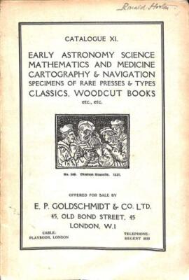 Catalogue XI Early Astronomy Science Mathematics and Medicine ...