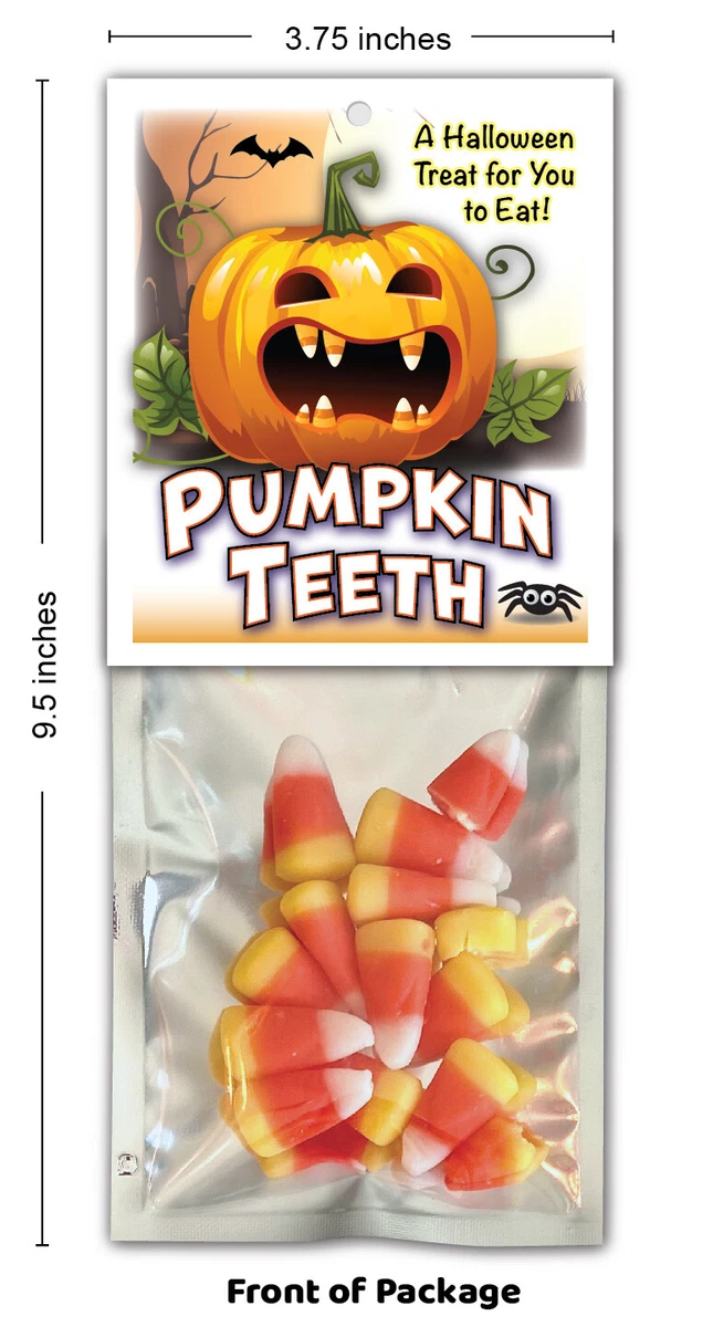 Pumpkin With Candy Corn Teeth