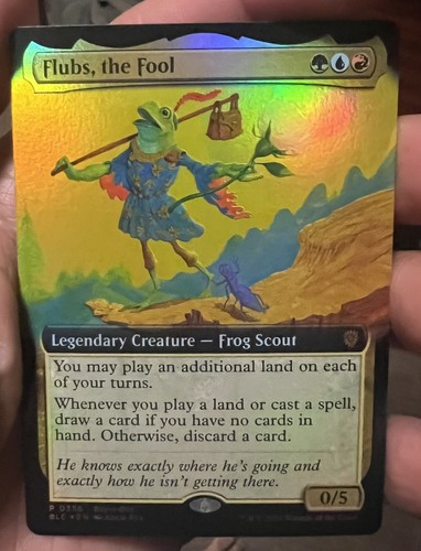 Flubs, the Fool (FOIL) Buy-a-Box Promo Extended Art Bloomburrow MTG | eBay