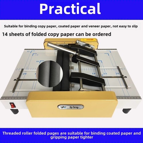 A3 Electric Staple Folding Machine Riding Staple Binding Machine Auto ...