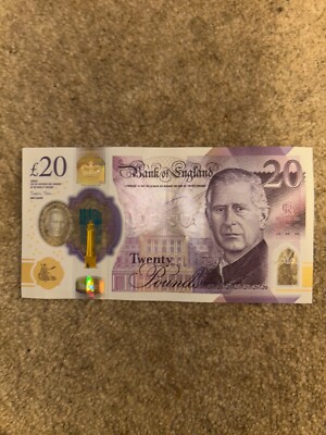 King Charles £20 Bank Note Brand New - Low Serial Number - EH01 325803 ...
