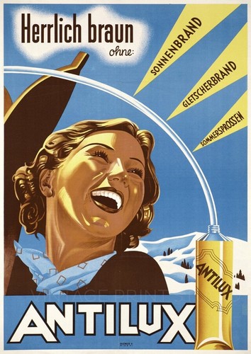 Austrian Solar Crean Antilux Vintage Advertising Giclee Canvas Print ...